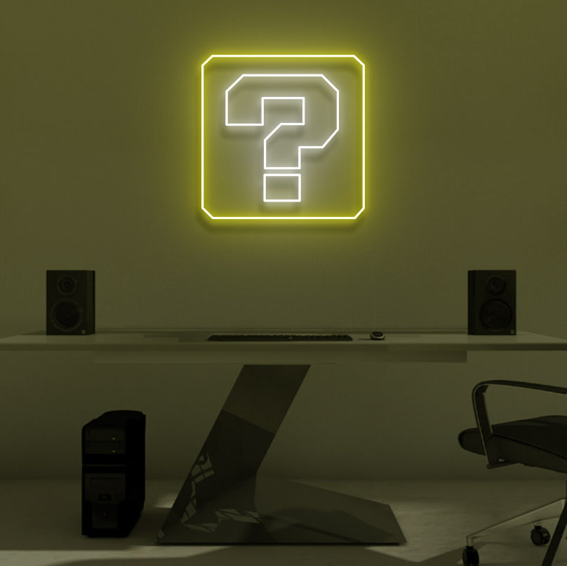 "MYSTERY BLOCK" LED Neon Sign – Glow Hub Neon Signs