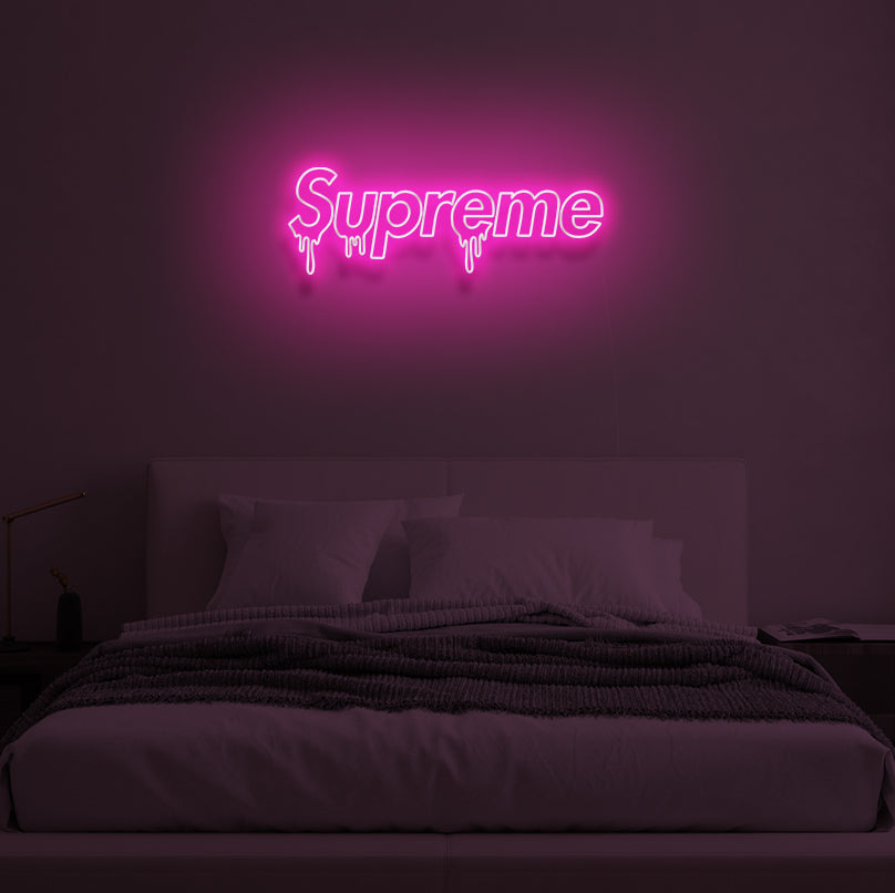 "SUPREME DRIP" LED Neon Sign – Glow Hub Neon Signs