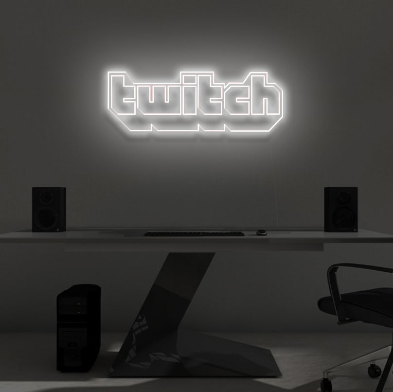 "TWITCH" LED Neon Sign – Glow Hub Neon Signs