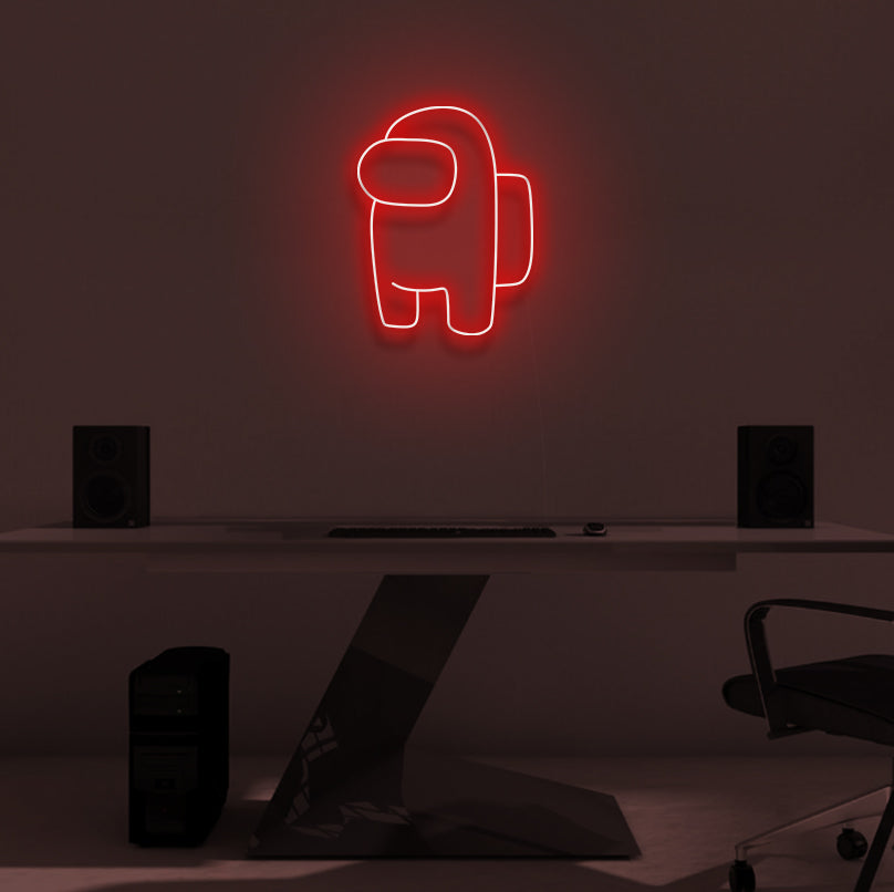 "AMONG US CREWMATE" LED Neon Sign – Glow Hub Neon Signs