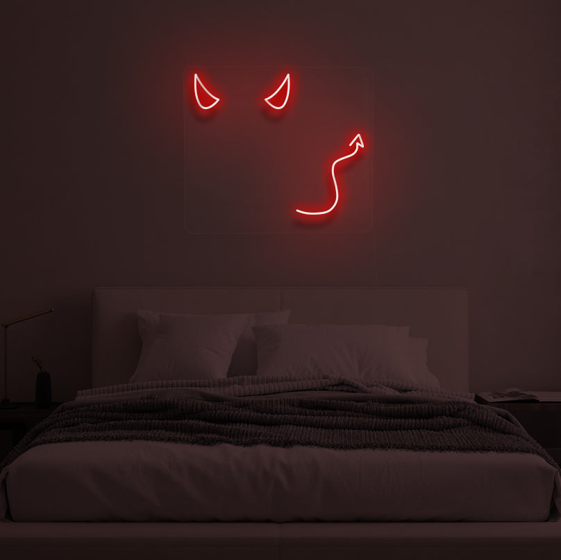 "DEVIL HORNS" LED Neon Sign – Glow Hub Neon Signs