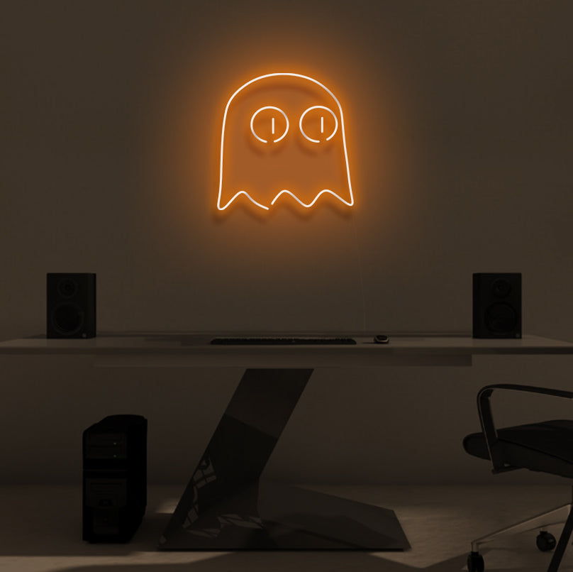 "PACMAN GHOST" LED Neon Sign – Glow Hub Neon Signs